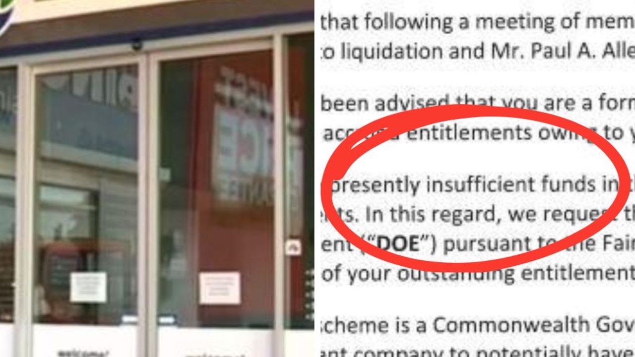 All staff sacked on the spot, $2 million company collapse